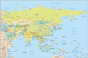 Free Printable Labeled Map of Asia with Countries [PDF]