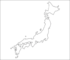 Printable Free Blank Map of Japan – Transparent Map [PDF]