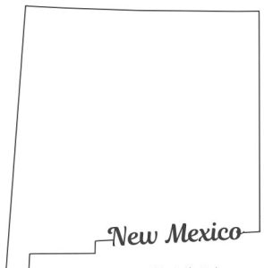 New Mexico Outline Map – Detailed State Map [Printable]