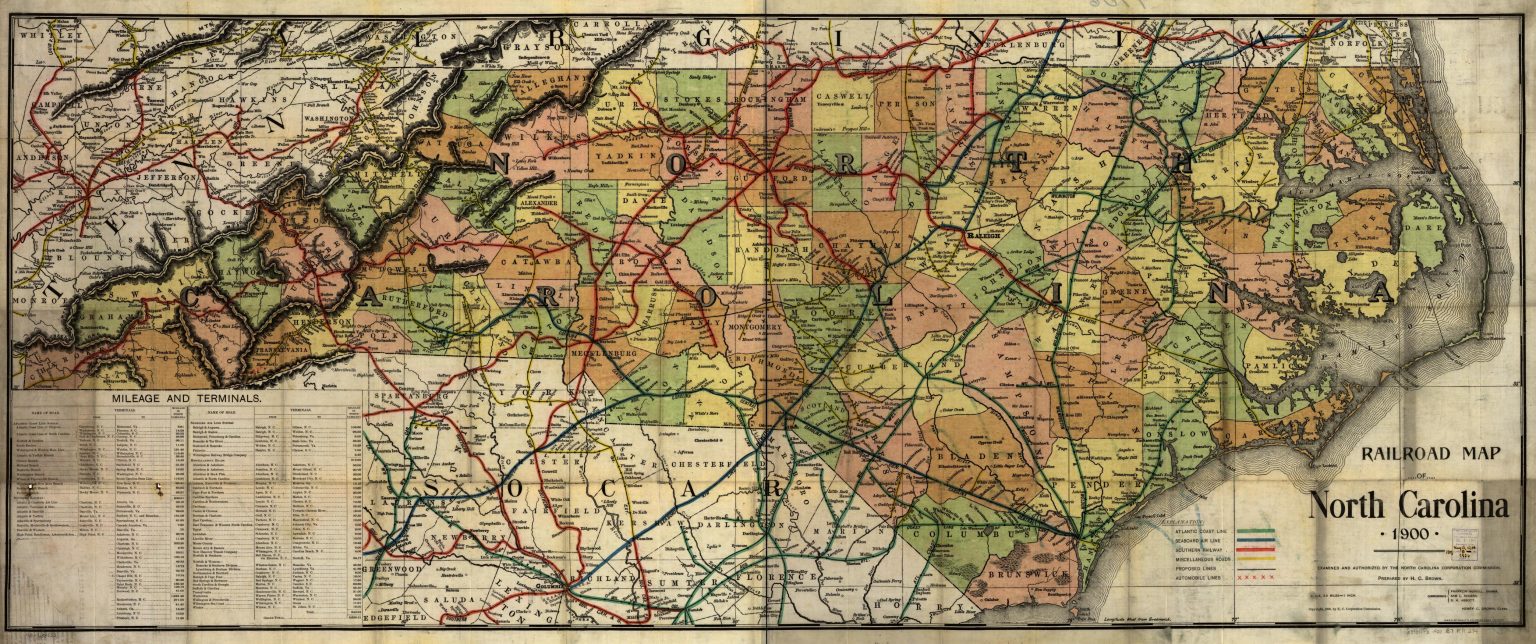 North Carolina Railroad Map: Uncover the State Rail Network